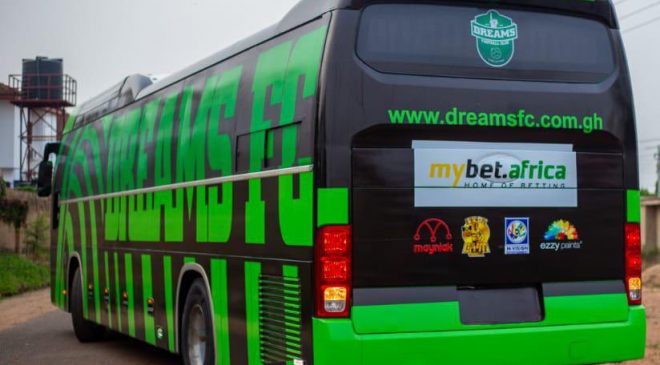 IMAGES: Dreams FC Unveil New 48- Seater Bus Ahead Of The Second Round ...